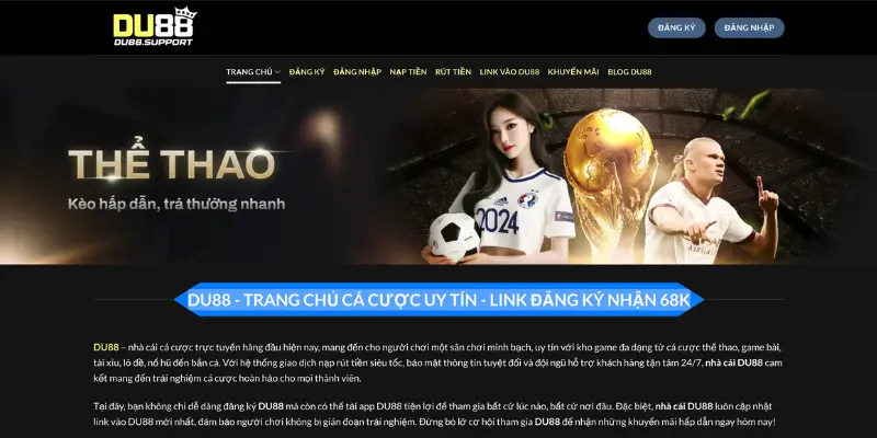 DU88 | Nhà Cái Cá Cược Uy Tín - Link Vào DU88 Mới Nhất T1/2025